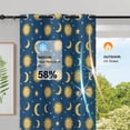 Sun and Moon Gothic Pattern Blackout Curtains,Triple Weaved Fabric ...