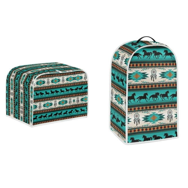 NETILGEN Aztec Tribe Horse Geometry Pattern Blender Dust Cover Durable ...