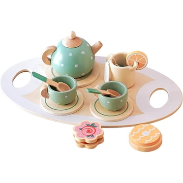 American Plastic Toys Tea Party Play Set with 28 Piece Accessory Play ...