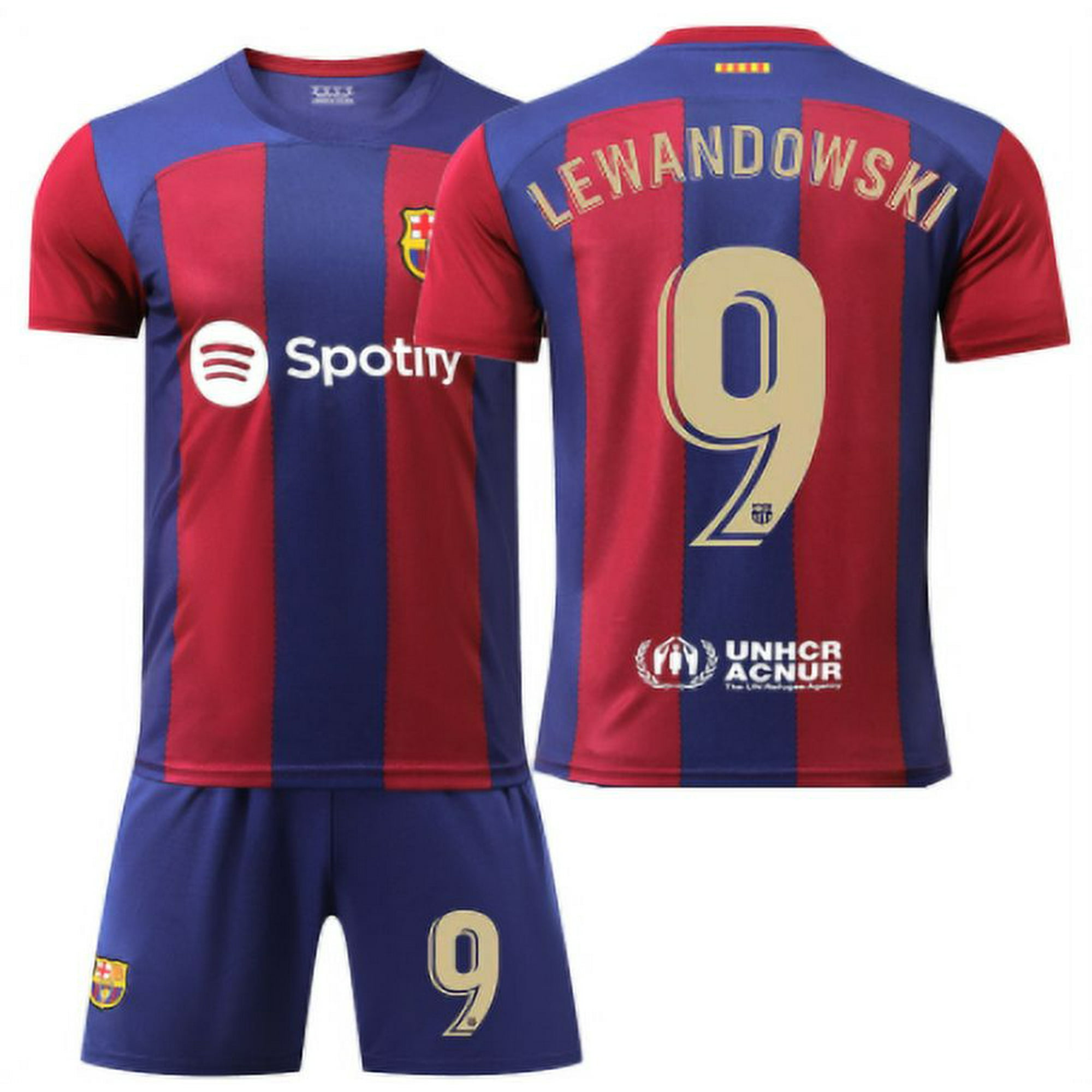 Click here for Childrens Barcelona Home No.9 Lewandowski No.8 Ped... prices
