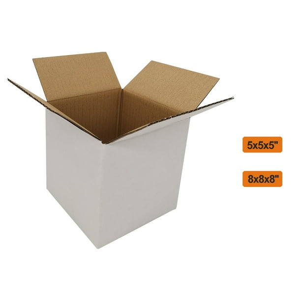 CH-BOX 5x5x5 Inches Shipping Boxes (25 Pack), Small Corrugated ...
