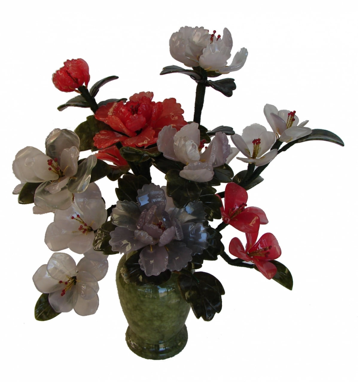 Jade Peony Bouquet with Vase - Walmart.com