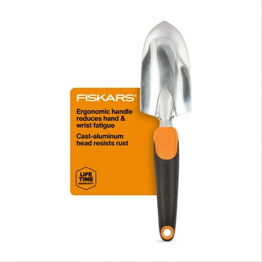 Fiskars Indoor and More Garden Trowel Soil Scoop, Black - Walmart.com