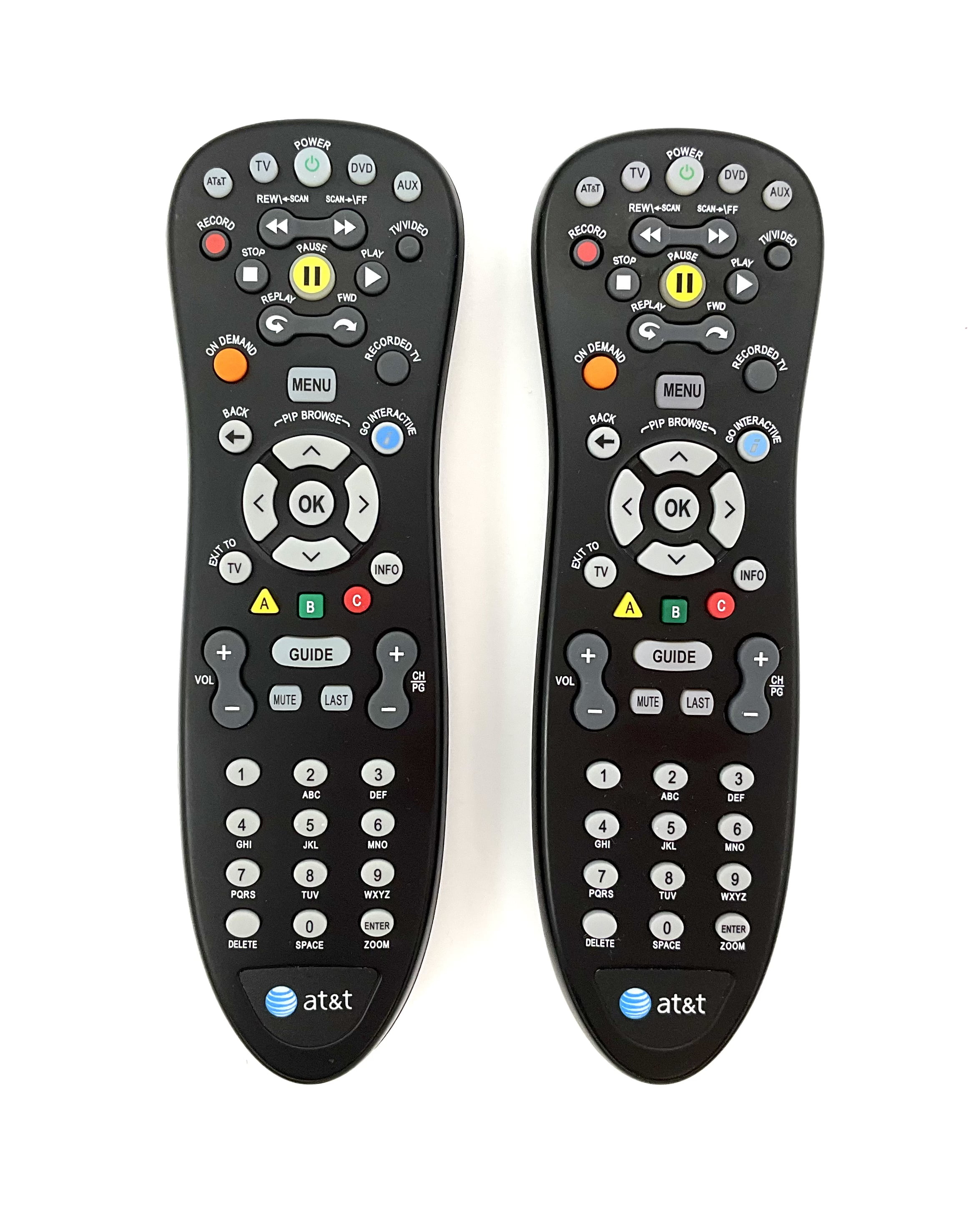 AT&T U-Verse Universal Infrared Remote Control (2 Pack), Replacement ...