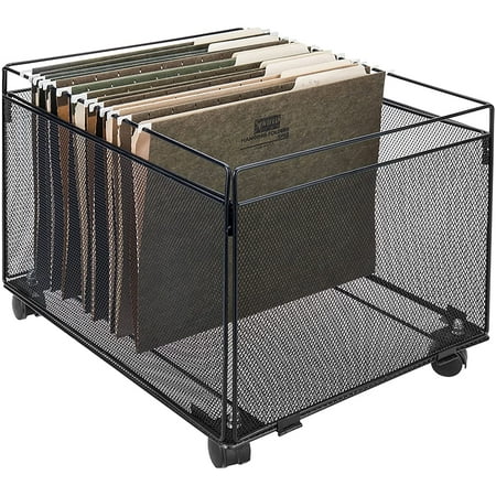 File Folder Box, Mesh Metal File Crate Organizer Box | Walmart Canada