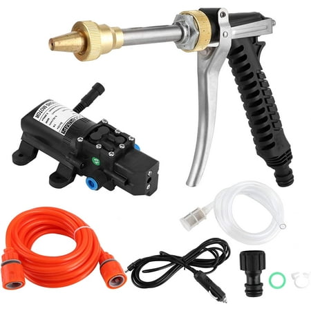 High Pressure Washer, 12V Portable 130PSI High Pressure Washer Water ...