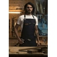 Work Apron for Men, Professional Chef Apron, 100% Cotton Canvas Cross ...