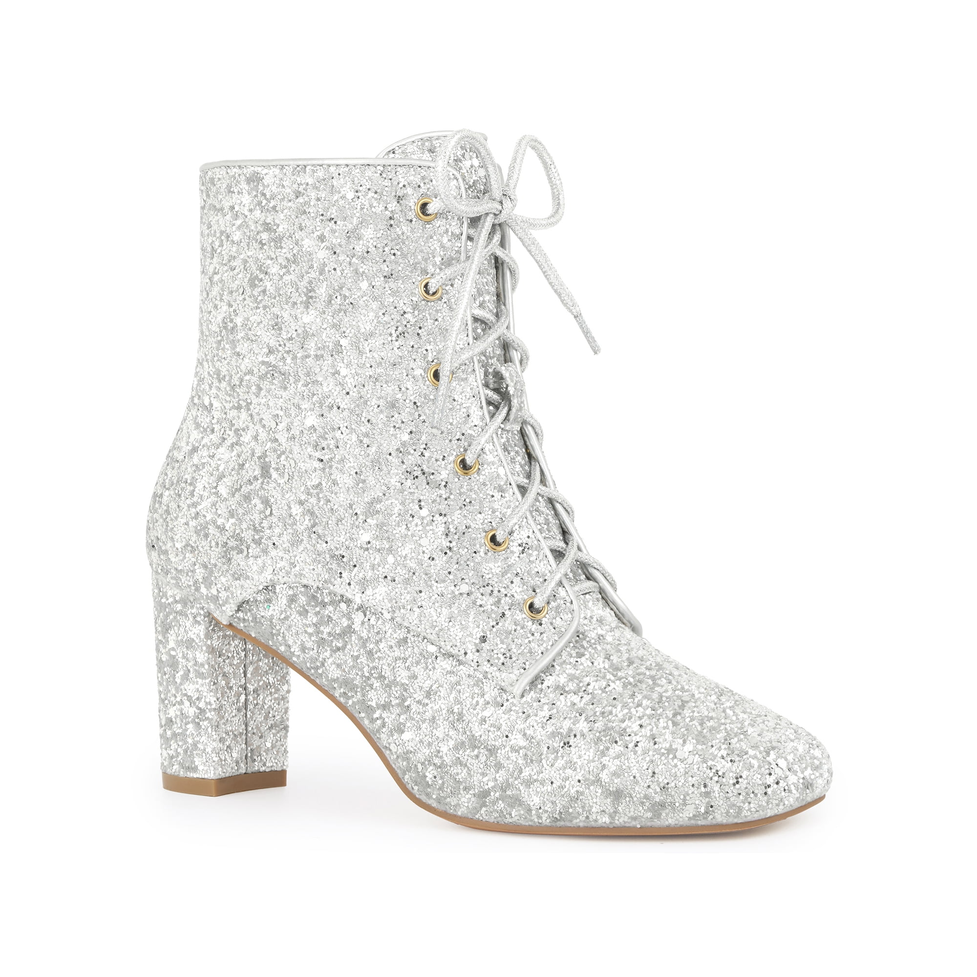 Click here for Blissful Step Womens Ankle Boots Chunky Heel Lace... prices