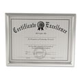 Universal Plastic Document Frame, for 8.5 x 11, Easel Back, Metallic ...