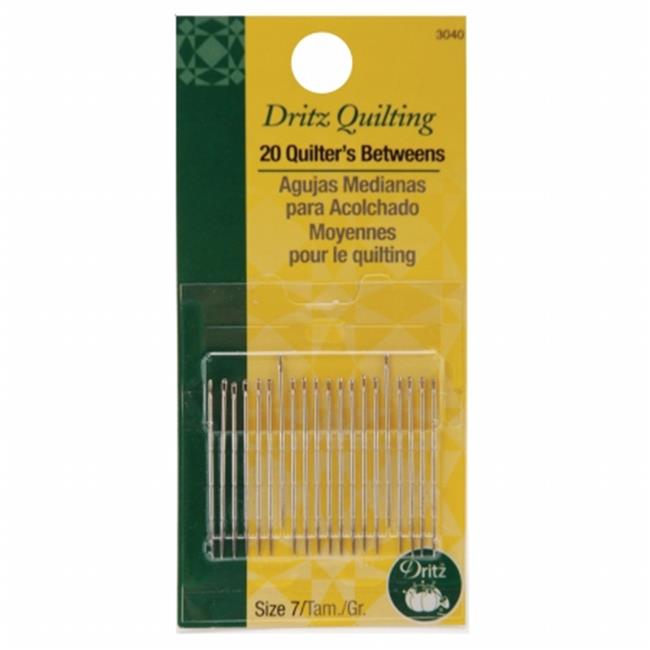 Dritz Quilting Quilter's Betweens Needles 20/Pkg-Size 7 - Walmart.com
