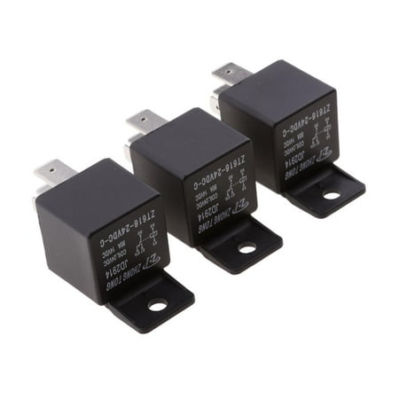3 Pieces Heavy Duty 24V 80AMP Auto Boat Electronic 5 Pin Relays ...