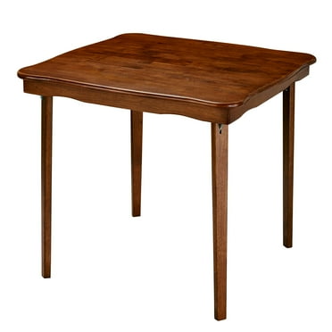 Stakmore Straight Edge 32" Square Folding Card Table, Fruitwood Finish ...