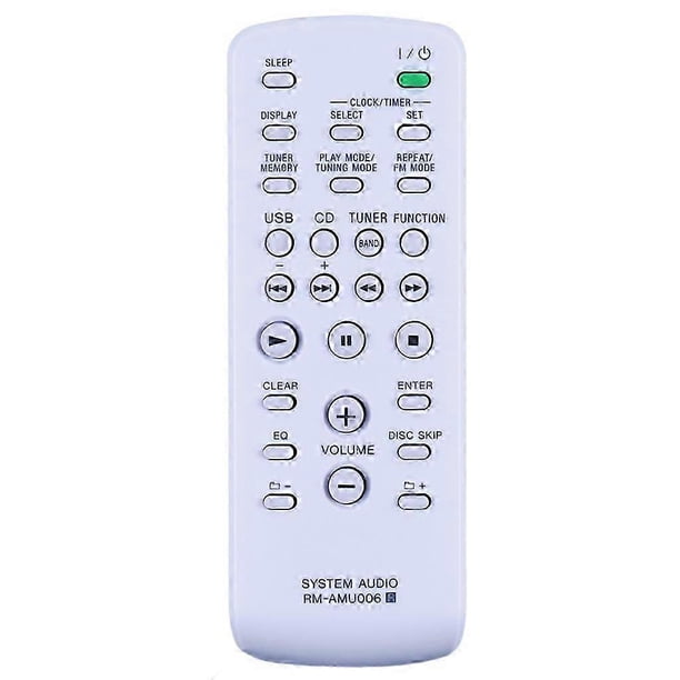 RM-AMU006 Remote Replacement for Sony Mini Hi-Fi System FST-ZUX9 LBT ...