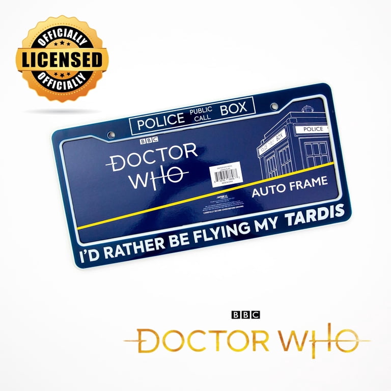 Doctor Who License Plate Frame Back To The Future Replica 1/1