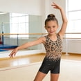 Kid Girls Gymnastic Leotard Sparkly Shiny Ballet Dance One Piece ...