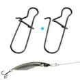 TSV 200pcs Fishing Line Snap Clips, Stainless Steel Duo Lock Swivel ...