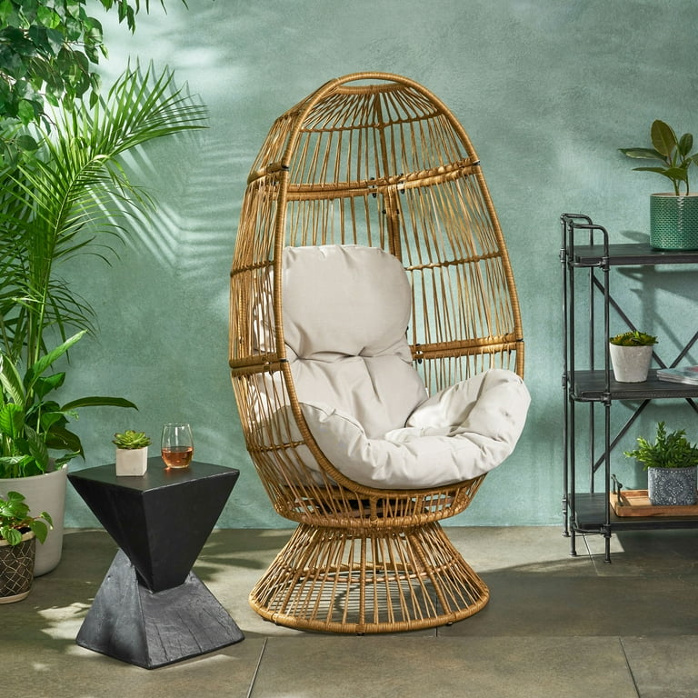 Swivel egg chair outdoor store