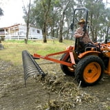 Luku 5FT Tractor Landscape Rake, 360 Degree Rotation Tow-Behind ...