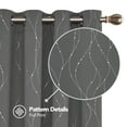 "Deconovo Insulated Grommet Blackout Curtains, Wave Line/Dots Pattern ...