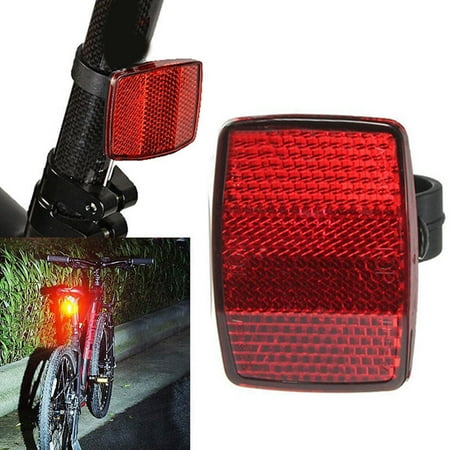 Bike Reflector Night Cycling Warning Safety Plastic Reflective Light ...