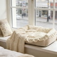 Plushes Princess Bed for Small Dogs Soft Cuddler Pet Bed for Toy Breeds ...