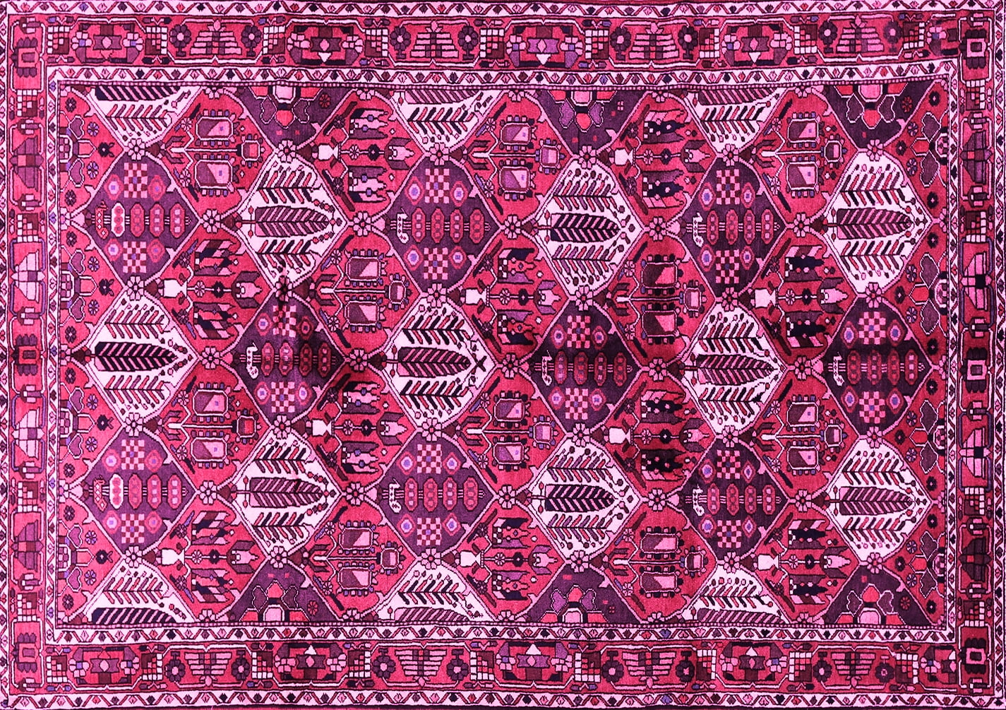 Ahgly Company Indoor Rectangle Persian Pink Traditional Area Rugs, 2' x ...