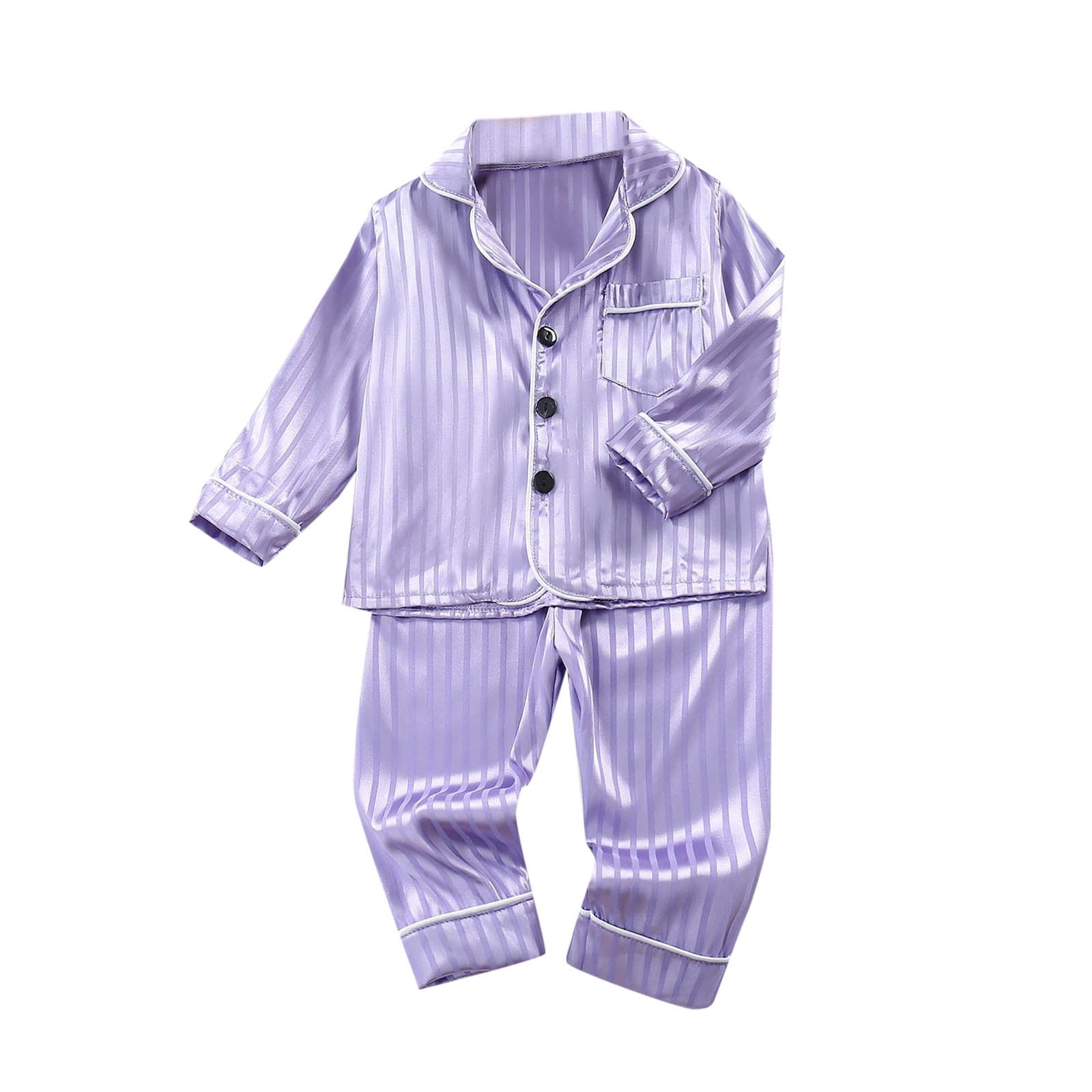 Click here for Besolor Toddler Girl Boy Satin Silk Pajamas 2 Piec... prices