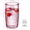 Colored Glassware, Ice Cold Drinking Glasses Set of 4 – 18 Oz Vintage ...