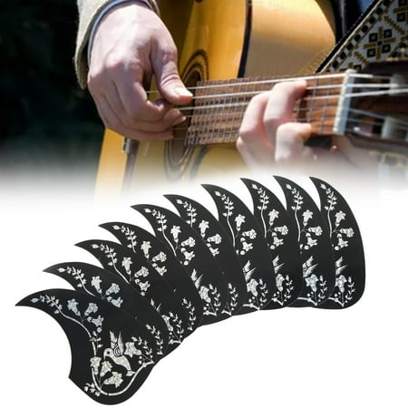 Fugacal Acoustic Guitar Pick Guard, Morning Glory Pattern PVC Acoustic ...