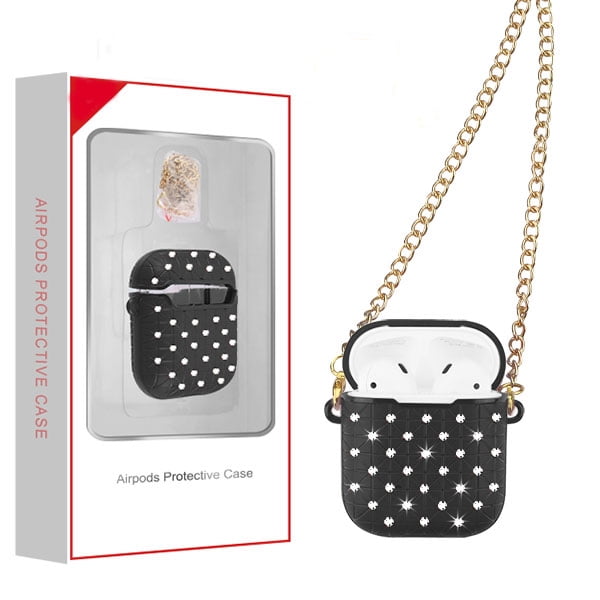 Compatible Cover for AirPods Diamond Case with Strap Chain Silicone ...