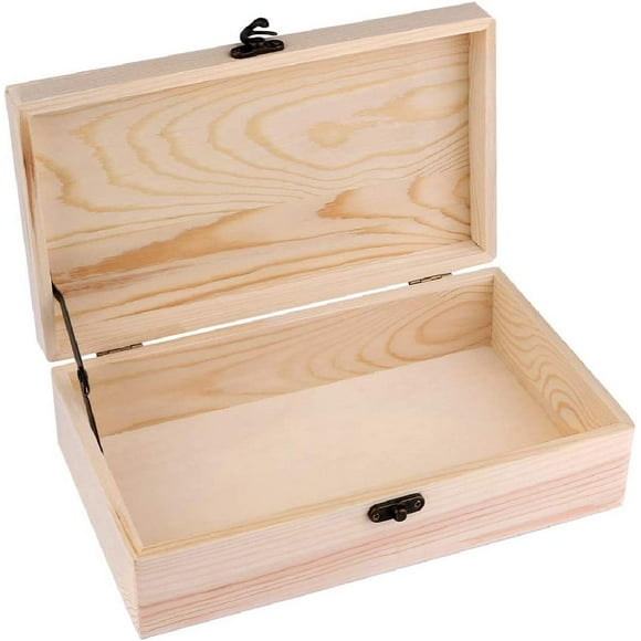Wooden Box Hinged Lid