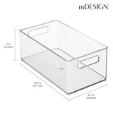 mDesign Kitchen Organizer Sets for Refrigerator, Open Space Large Deep ...