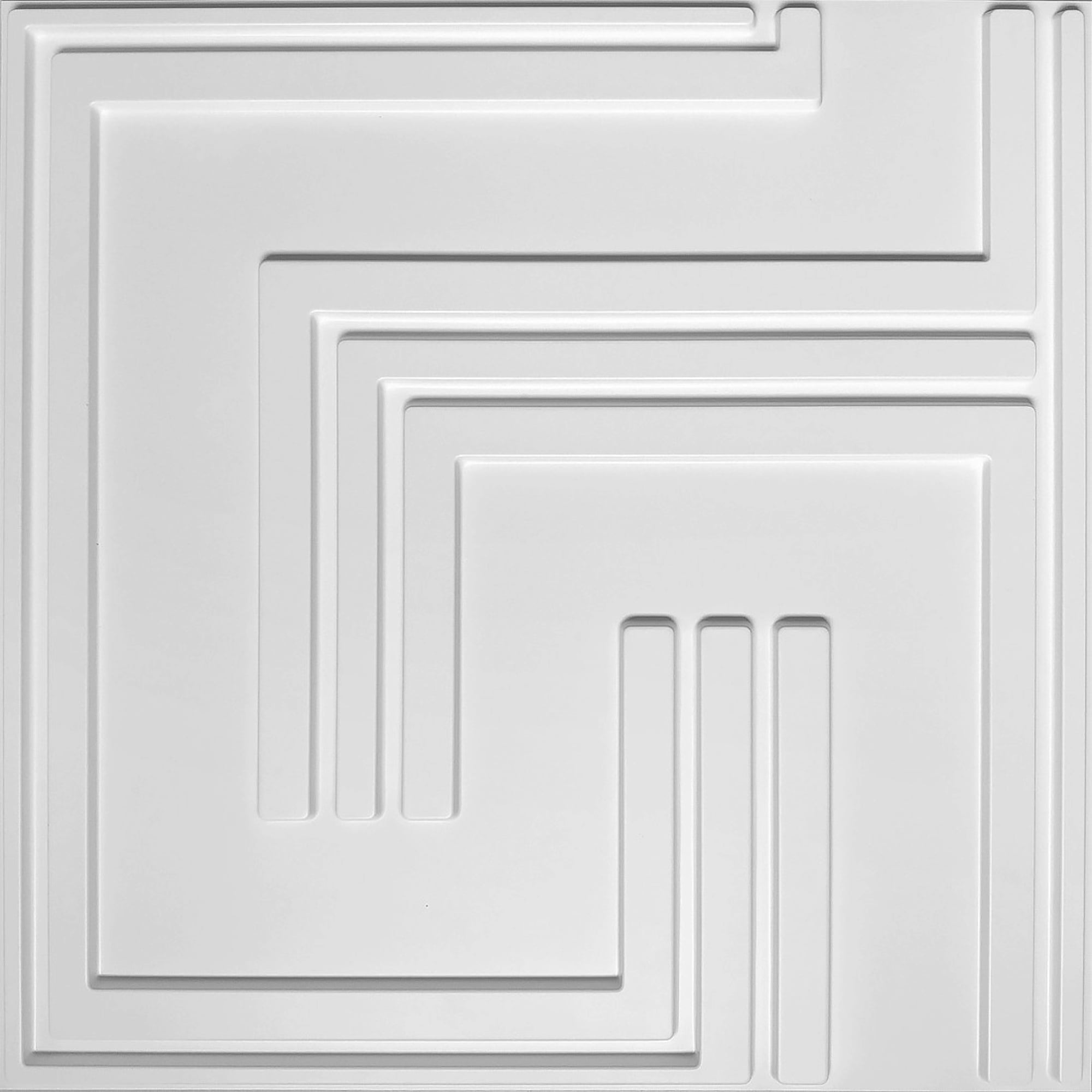 Dundee Deco 3D Wall Panels - Geometric Abstract Paintable White PVC ...