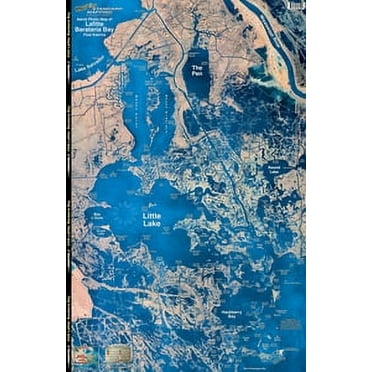 Standard Map M039 Laminated Bay St. Louis Fishing Map - Walmart.com