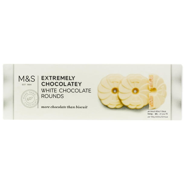 Marks & Spencer Extremely Chocolatey White Chocolate Rounds 200g Made ...