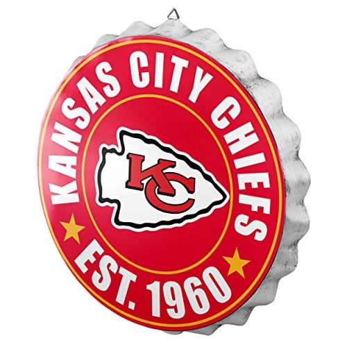 Letrero de pared con tapa oficial para botella FOCO Kansas City Chiefs ...