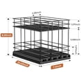Pull Out Spice Rack Organizer for Cabinet, Slide Out Spice Racks, Easy to Install Spice Cabinet ...