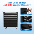 6-Drawer Tool Chest, Rolling Tool Box with Wheels and Lock System ...