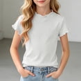 Ccpelsie Girls Tops Fashionable Short Sleeve T-Shirt Casual Daily Shirt ...