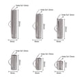 90Pcs 6 Style 304 Stainless Steel Slide On End Clasp Tubes Slider End ...
