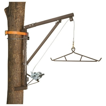 Kill Shot 300 lb. Capacity Hanging Hunting Lift with Tree-Mounted Deer ...