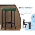 Wisykoke Bar Stools Set, 24" Counter Height Bar Stools, Upholstered ...