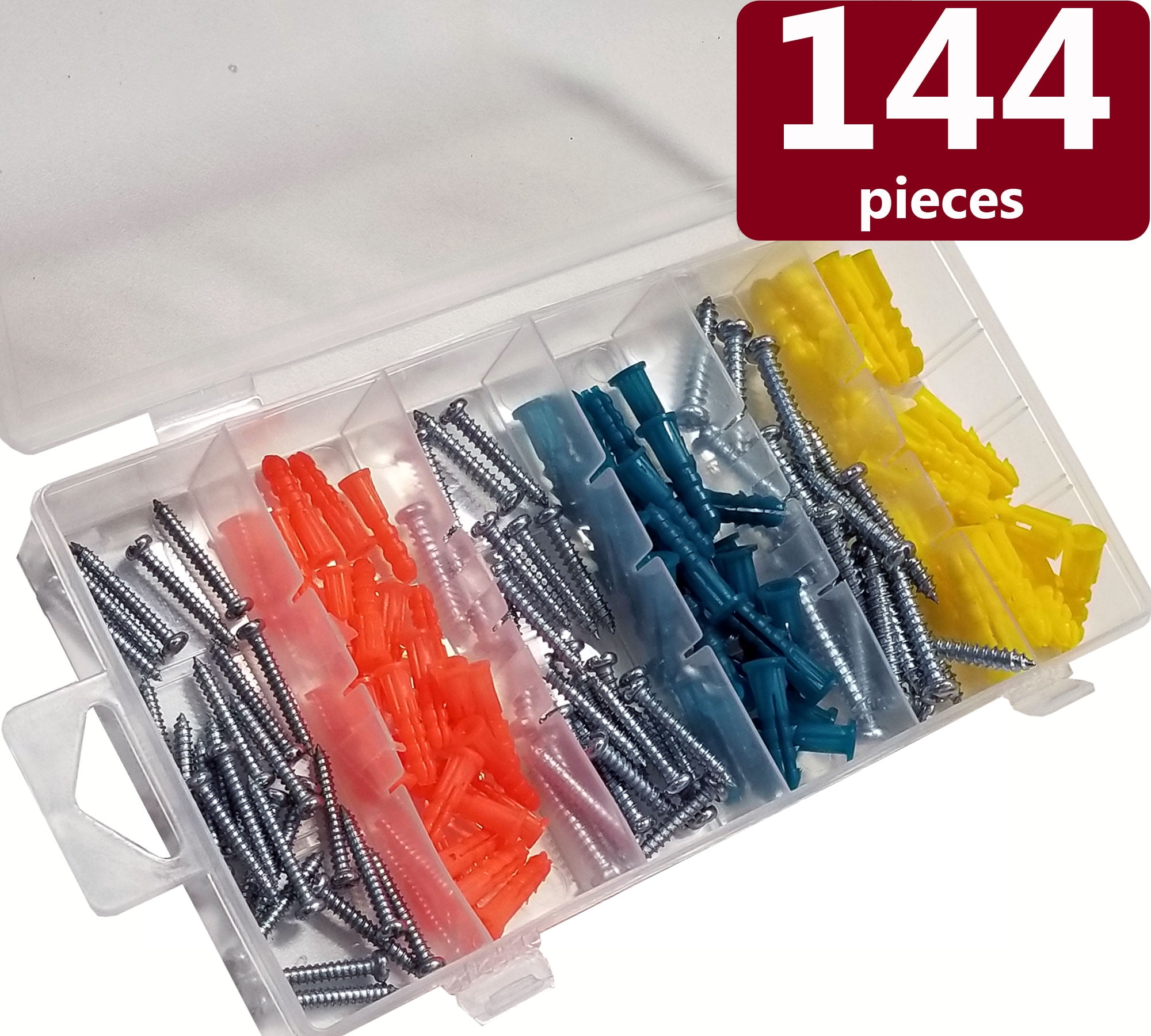 Screw and Anchor Set all in One Assortment includes Tapping Screw, Wall ...
