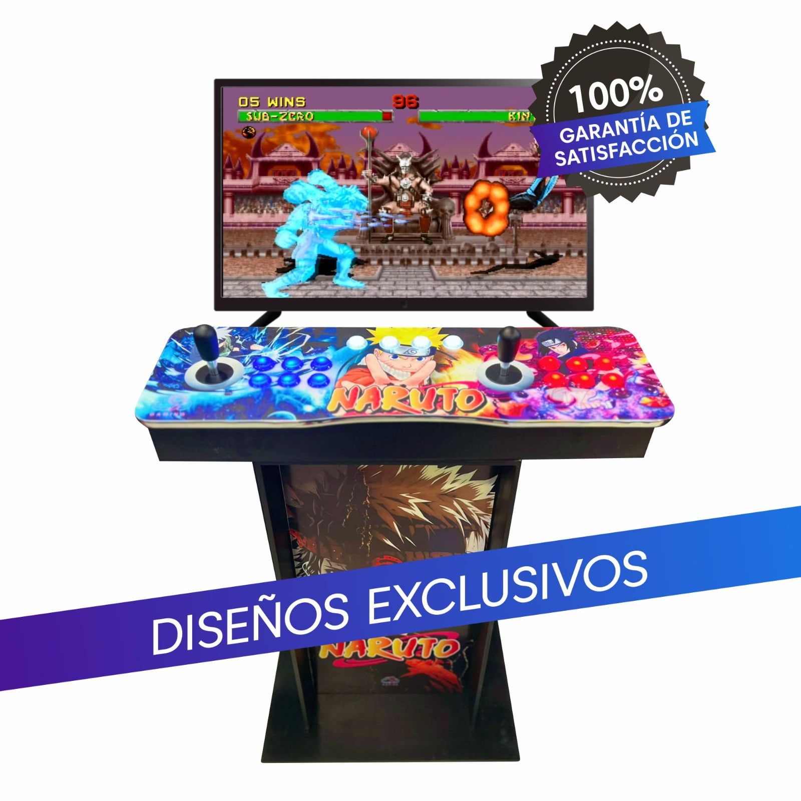 Tablero Arcade - Consola Retro - 9 Cloud Store - Pedestal + Botón Led ...