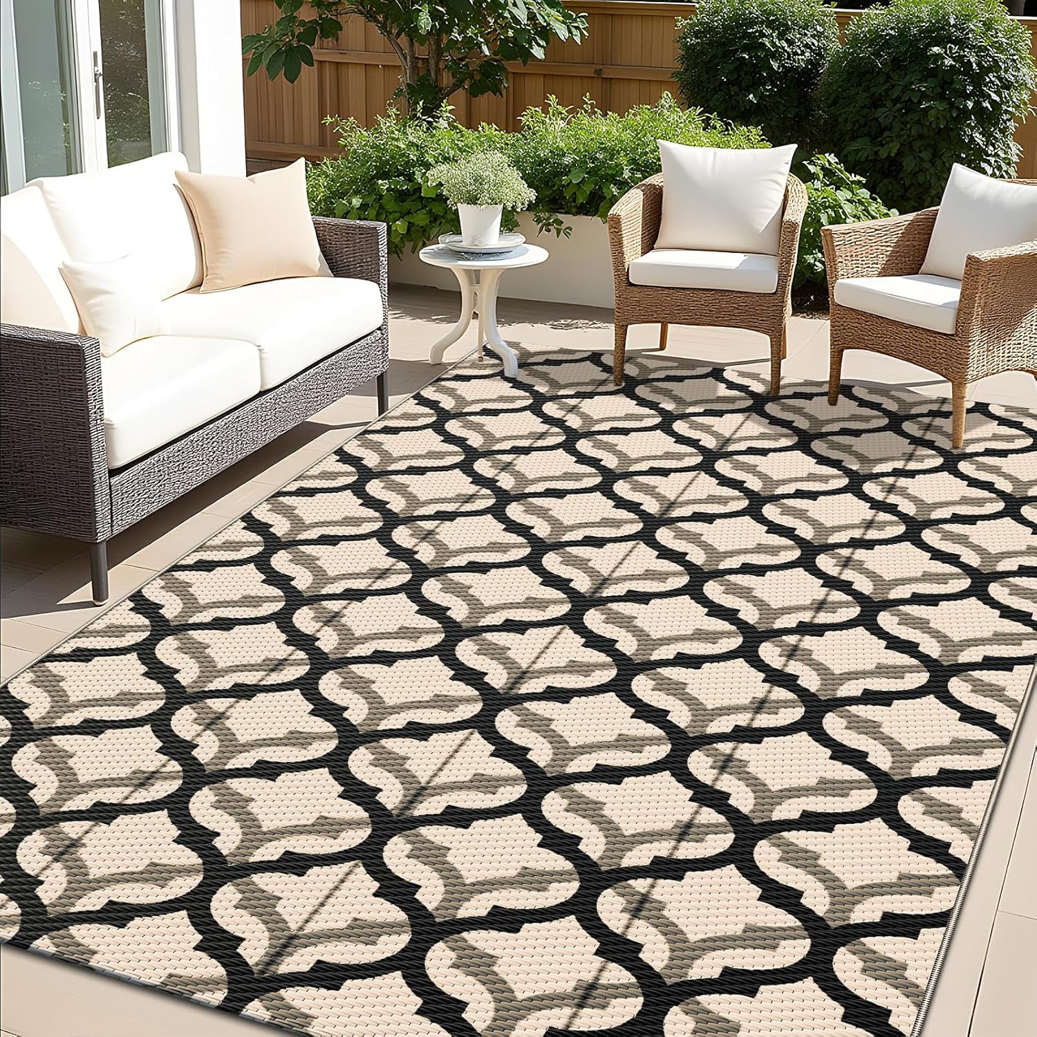 Click here for Salafire Reversible Outdoor Rug 5x8 Ft Clearance... prices