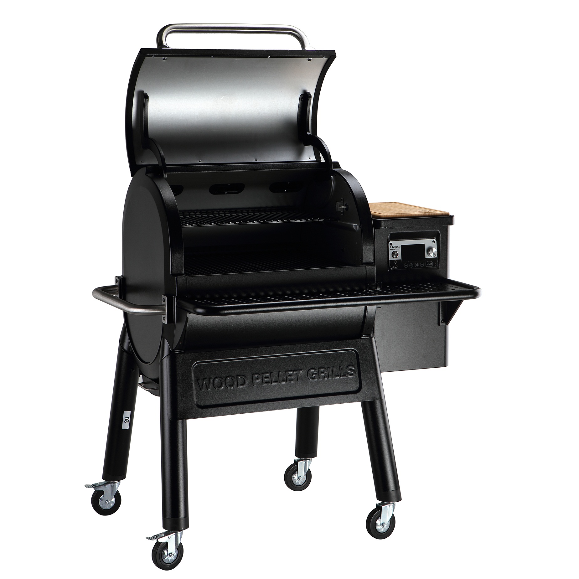Z GRILLS 1068 Wi-Fi Pellet Smart Grill And Smoker In Black ZPG-11002B ...