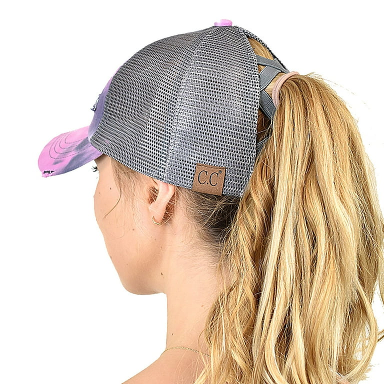Volvo C.C Ponycap Messy High Bun Ponytail Adjustable Glitter Mesh ...
