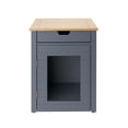 TRINITY | 20" Litter Box Enclosure End Table w/ Drawer | Dark Gray ...