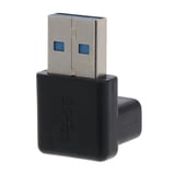USB 3.0 Male to Female Adapter 90 Degree Extension Right Angle Adapter ...