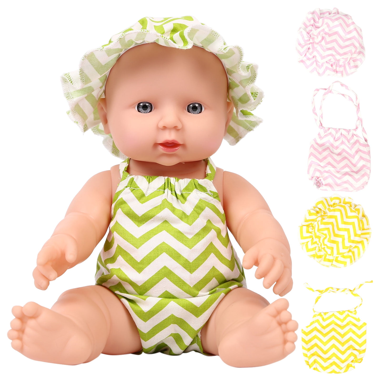 Qionma Realistic Body Baby Doll - 12 Inch Newborn Baby Doll Lifelike ...